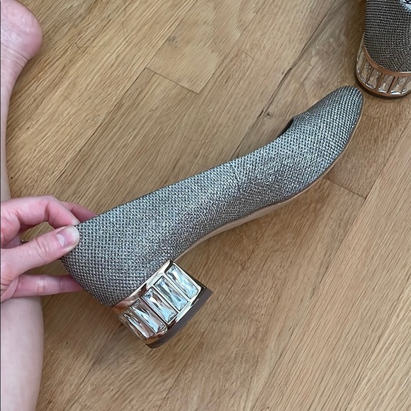 Anne Klein | Shoes | Embellished Kitten Block Heels | Poshmark